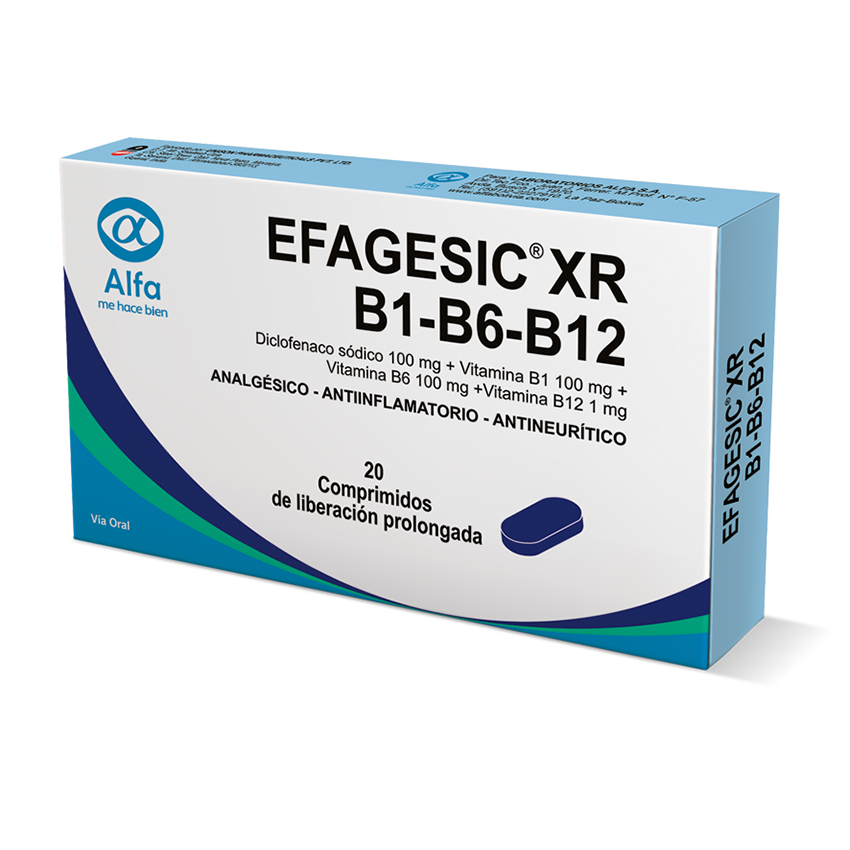 Efagesic B1 – B6 – B12 XR – Laboratorios Alfa